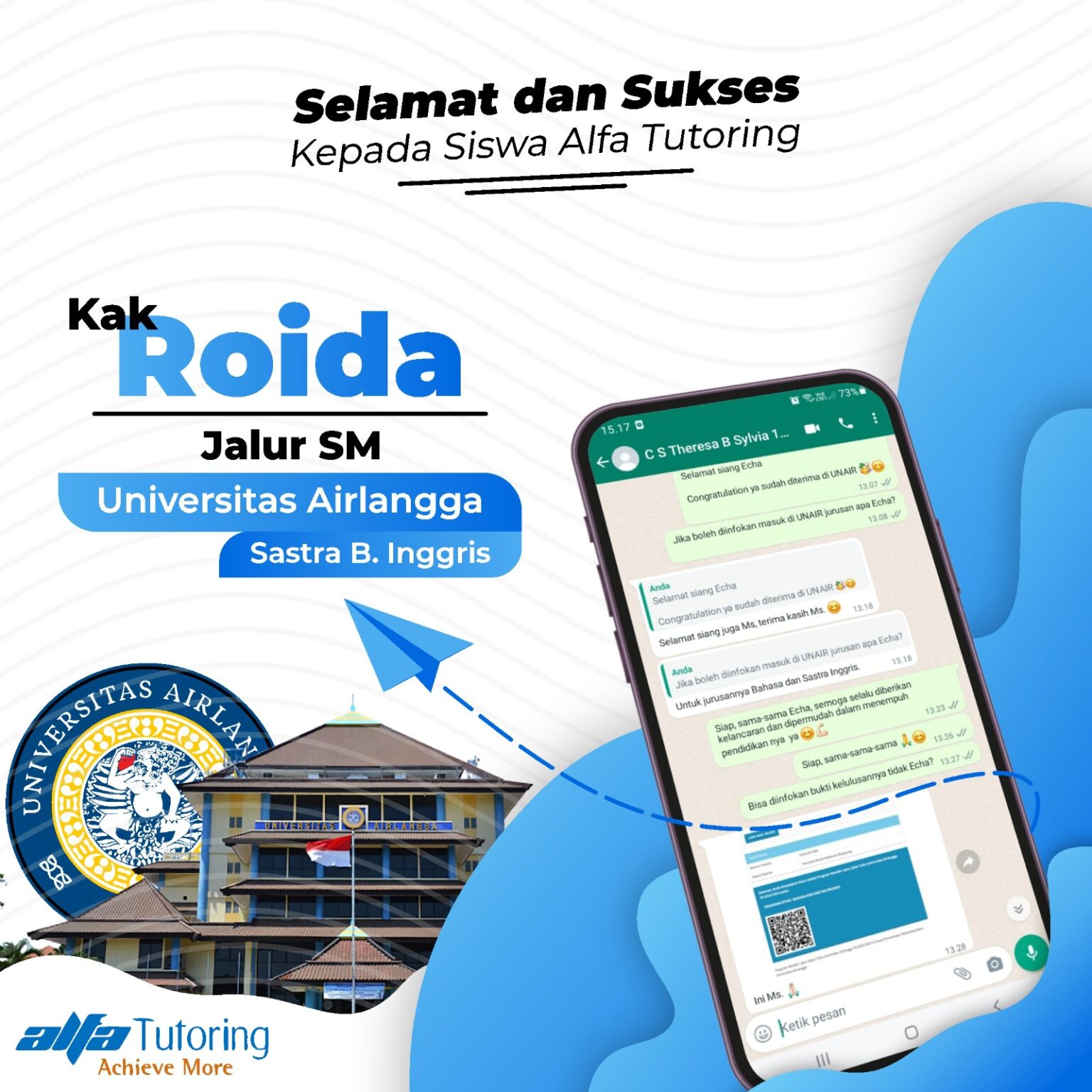 📚 Les Privat TK SD SMP SMA TKA OSN UTBK SNBT SIMAK UI • Online & Offline | ALFA PRIVAT